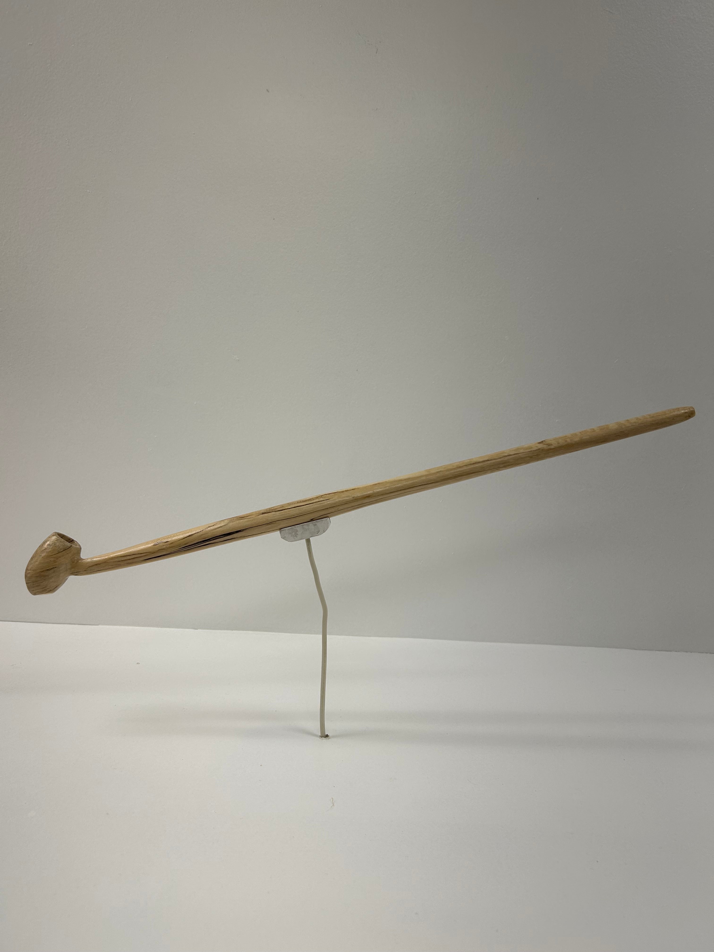 19 3/4" Ash wood pipe, 5/8" bowl width and depth – Long Arm Pipes